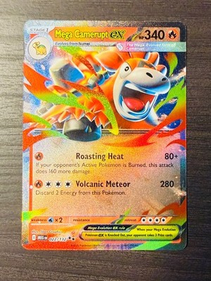 Mega Camerupt Ex 022/132 Pokemon Card Mega Evolutions | eBay