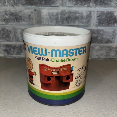 1970'S CHARLIE BROWN PEANUTS VIEW-MASTER GIFT PAK IN ORIGINAL CONTAINER ...