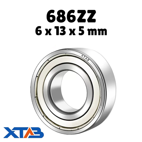686ZZ Miniature Deep Groove Ball Bearing Premium Quality - 6 x 13 x 5 ...