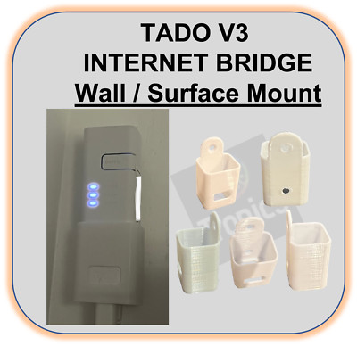 Tado V3 & V3+ Internet Bridge Hub Wall Mount Bracket Holder - White ...