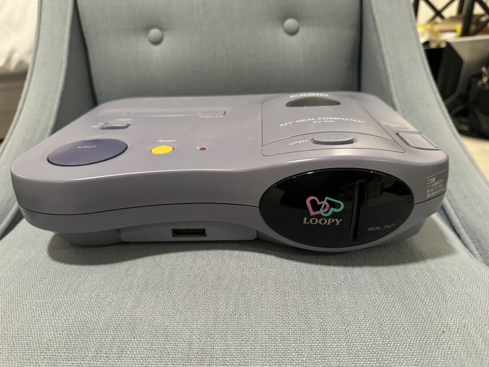 Casio Loopy My Seal Computer SV100 Console Tested Working With Sticker ...