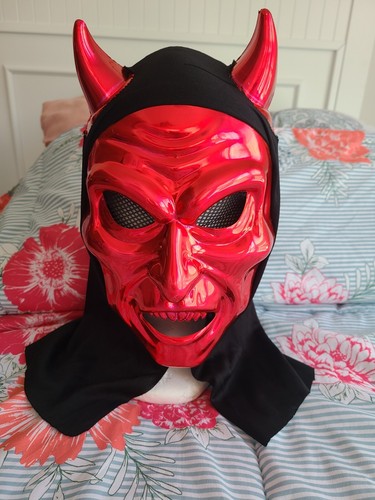 ADULT DEVIL PULLOVER HALLOWEEN MASK | eBay
