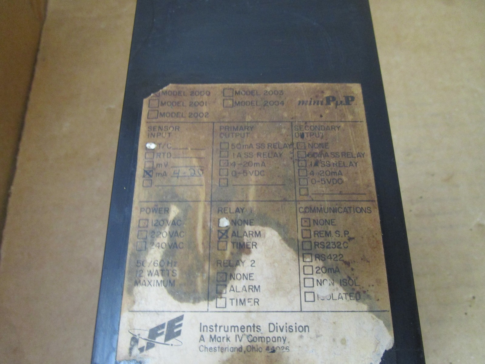 LFE Model 2000 Mini Pup Temperature Controller T160552 for sale online ...