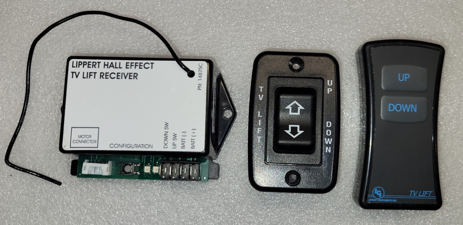Lippert Hall TV Lift Receiver, Switch and Ir Remote Control "NEW" RV ...