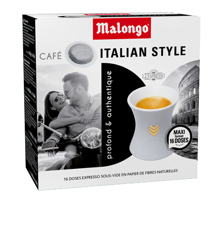 Malongo Italian Style - Espresso - 160 Pads, Expresso, Caffe,Kaffee, 1 ...