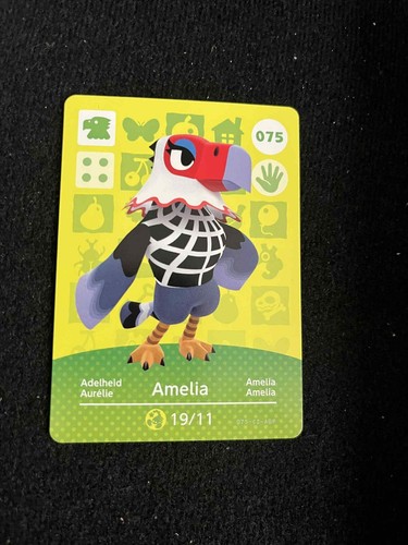 Carte Amiibo Animal Crossing 075 Amelia | eBay