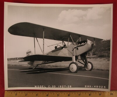 VINTAGE PHOTOGRAPH BOEING MODEL C-3D AIRPLANE 1927 - 1928 BIPLANE !! | eBay