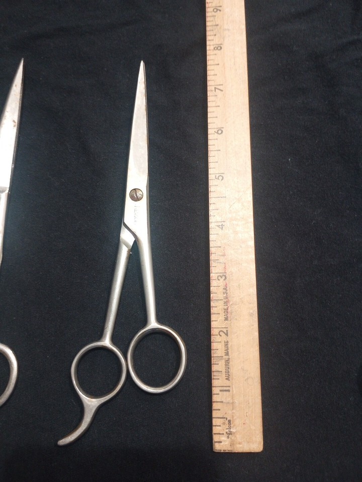 Vintage Barber Scissors Hair Cutting Italy and two Pair Unbranded | eBay