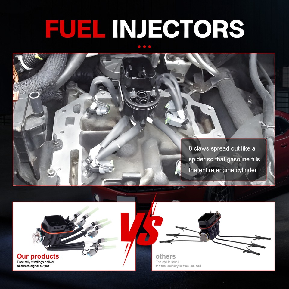 Spider Vortec Fuel Injector Assembly For GMC Chevy Trucks Pickup V6 4 ...