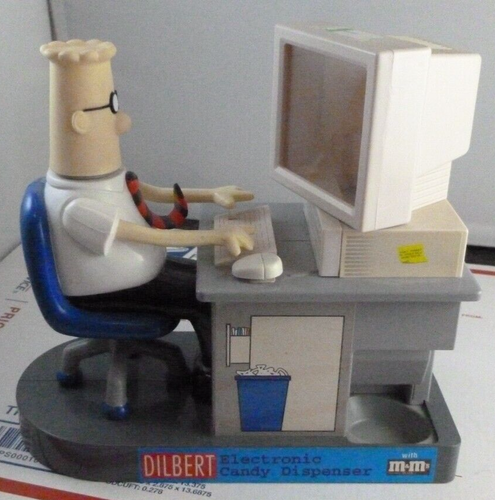 Vintage Dilbert Electronic Candy Dispenser Computer Desk BROKEN PARTS ...