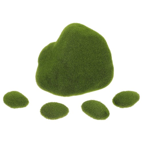 Faux Moss Stone Simulé Moss Rock Decor Lifelike Moss Rock Faux Moss ...