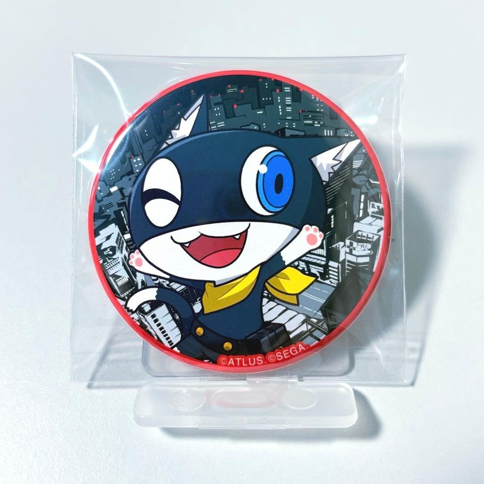 Persona5X Morgana Trading Can Badge Suipara Anime Cafe P5R P5X New | eBay