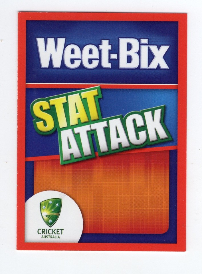 Sanitarium Australian Cricketer Card 2007. Stat Attack #12 Mike Hussey ...