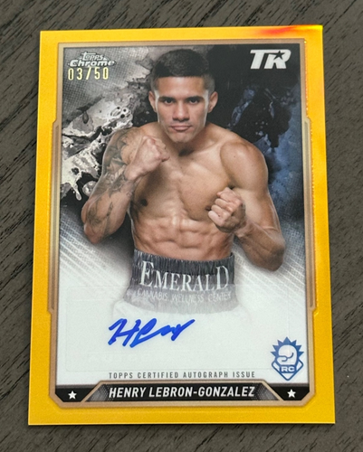 Henry Lebron Gonzalez Rookie Autograph Gold /50 - 2024 Topps Chrome ...