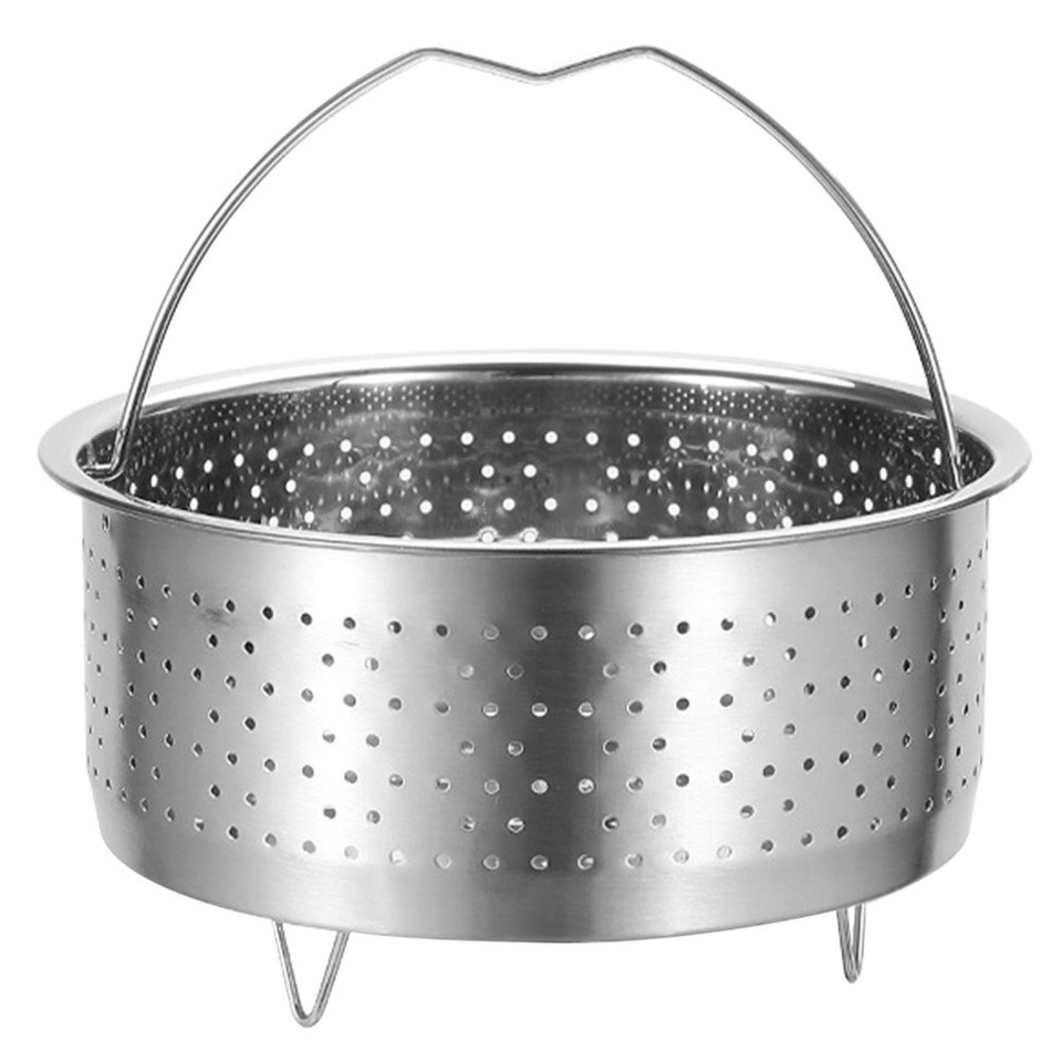 Vegetable Steaming Basket Stainless Steel Steamer Pot Multi Use For ...