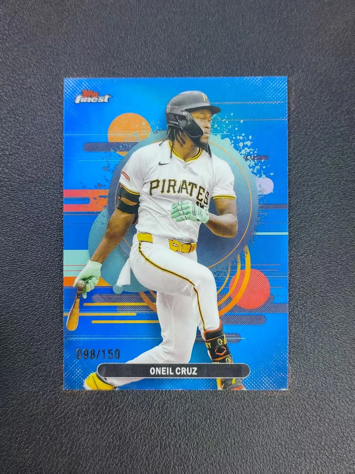 Oneil Cruz 2025 Topps Finest #143 Base Uncommon - Sky Blue Refractor ...