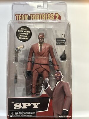 Team Fortress 2 Spy Red Action Figure NECA Valve 2012 NEW RARE ...