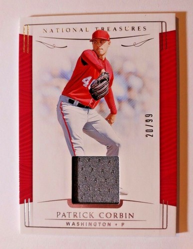 2019 NATIONAL TREASURES RELIC PATRICK CORBIN 20/99 (L) | eBay