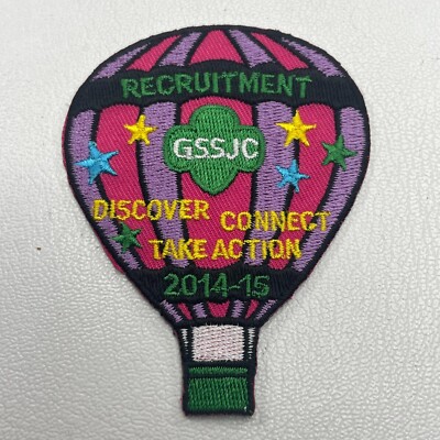 Girl Scouts RECRUITMENT GSSJC 2014-2015 Patch (HOT AIR BALLOON) B045 | eBay