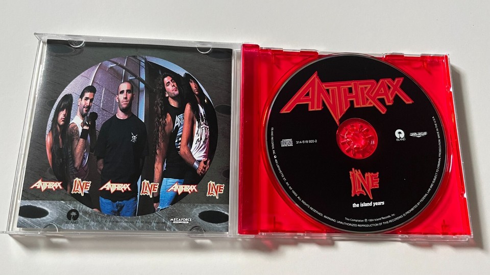 Anthrax ~ Live The Island Years CD 1994 ~ FREE SHIPPING 731451892028 | eBay