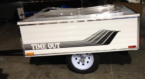 Time Out Trailer DELUXE model tent black camper small vehicles and ...