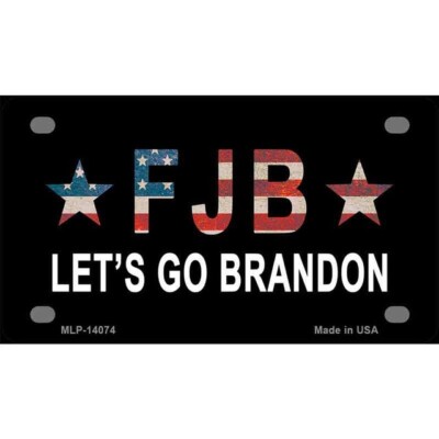 FJB American Flag Novelty Mini Metal License Plate | eBay