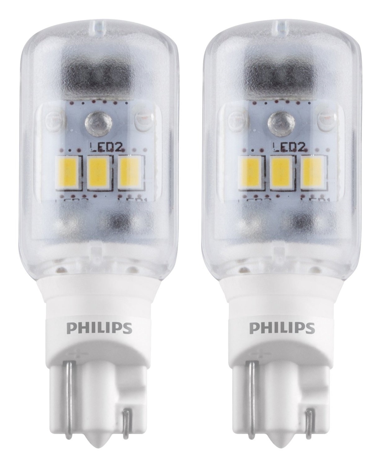 4x Philips 194 & 921 LED 6000K Super Bright Xenon White T10 T16 Light ...