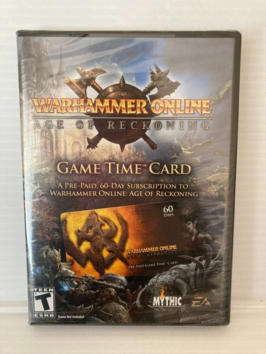 Warhammer Online: Age of Reckoning Game Time Card 60-Day (PC, 2008 ...
