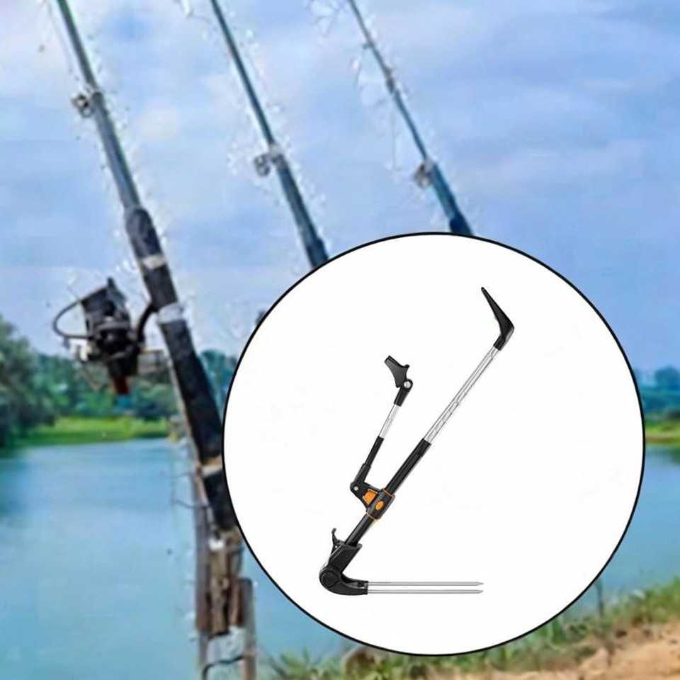 Fishing Rod Holder Support Stand for Ground Retractable Adjustable for ...