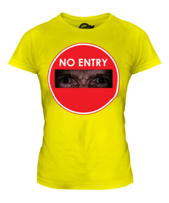 NO ENTRY ZOMBIE LADIES T-SHIRT TEE TOP GIFT APOCALYPSE FUNNY | eBay