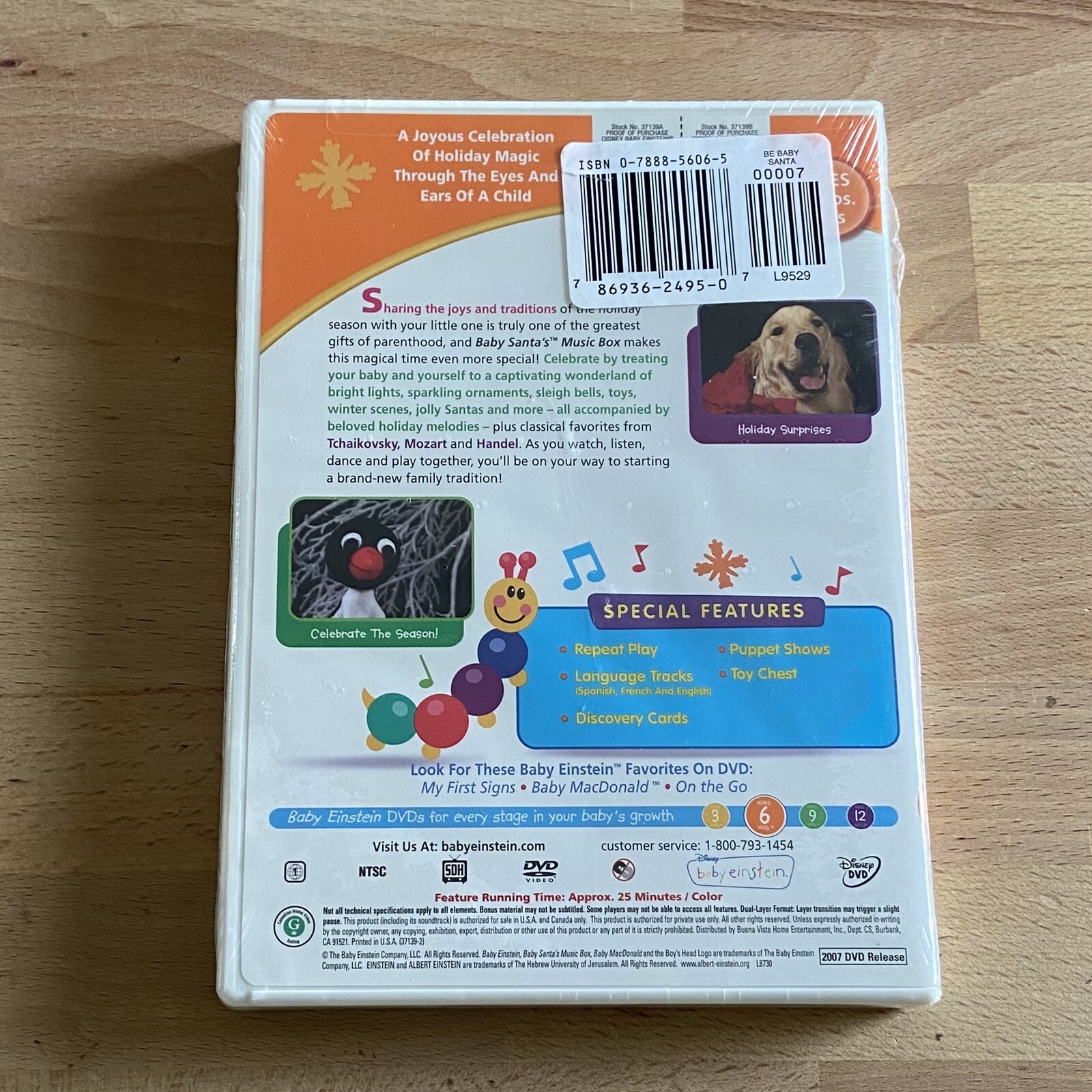 Baby Einstein Baby Santa's Music Box DVD 2004 New Sealed 786936249507| eBay
