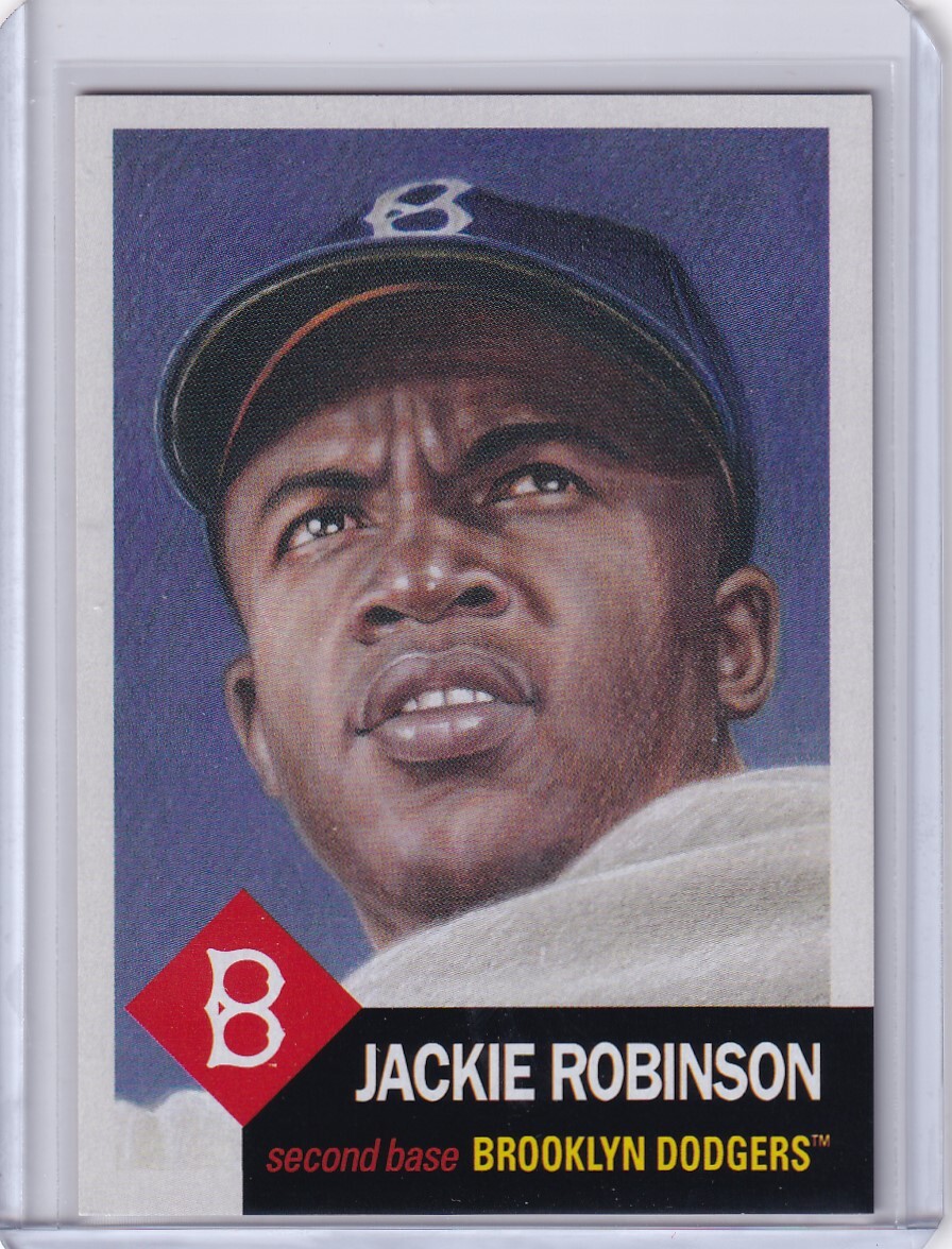 TOPPS BASEBALL LIVING SET #42 Jackie Robinson - Brooklyn Dodgers | eBay