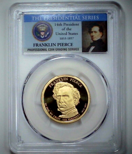 2010-S $1 Presidential Dollar 14th Franklin Pierce PCGS PR69DCAM ...