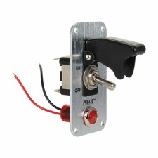 Pilot Automotive Performance 3 Row Red Anodized Safety Cover Toggle ...
