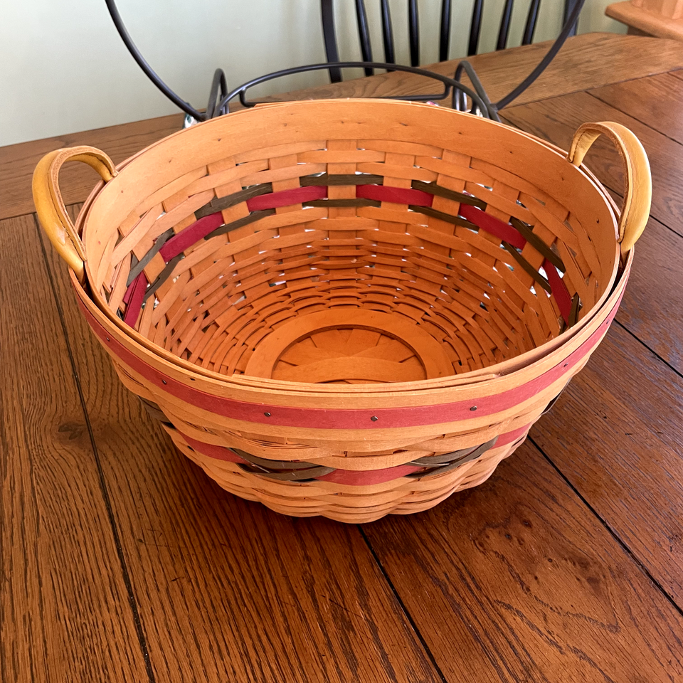 Longaberger Wrought Iron Large 32 Snowman w/Face/Hat/2 Baskets ...