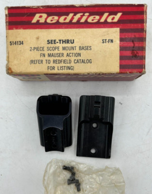 Redfield 514134 See-Thru ST-FN 2-Piece Scope Mount Bases FN Mauser ...