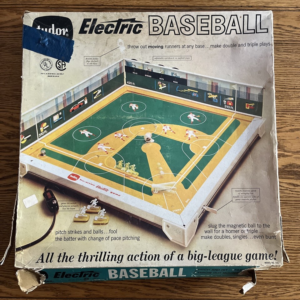 1966 Tudor Electric Major League Baseball Table Top Game Tested! Works ...