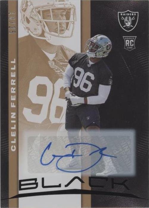 2019 Panini Black - Rookies Clelin Ferrell #63 Copper Autographs /25 ...