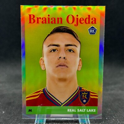 Braian Ojeda 2023 Topps Chrome MLS 1958 Insert Rookie Real Salt Lake ...