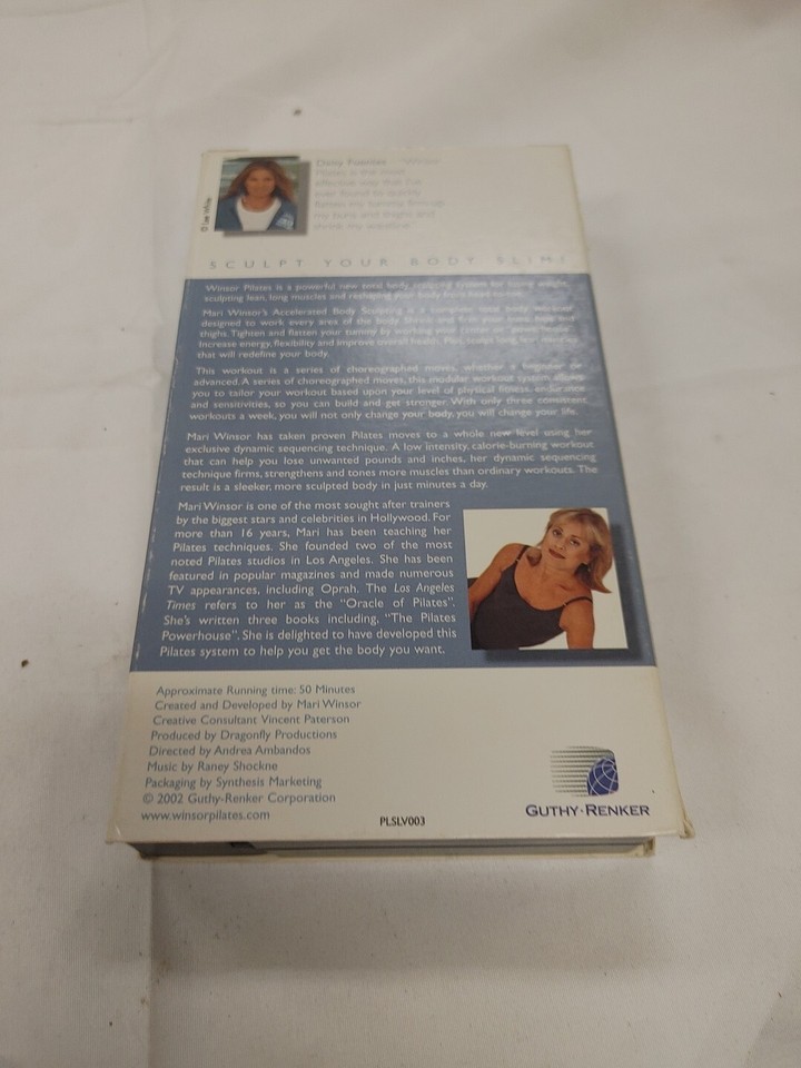 Winsor Pilates VHS Body Sculpting Accelerated workout video tape Tested ...