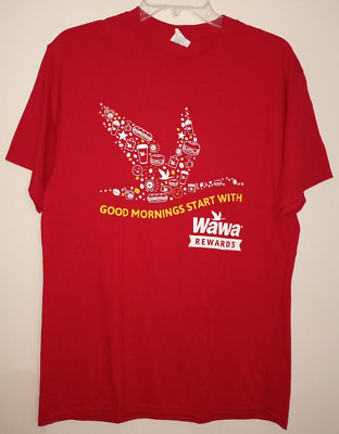 😃Wawa Rewards Employee Issue Mens T-Shirt L Large PRISTINE | eBay