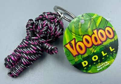 Voodoo Doll Key Chain Black Good Luck Power New Orleans Bayou Spell ...