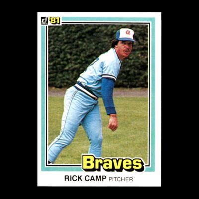 Rick Camp 1981 Donruss Atlanta Braves #197 NM+ Vintage! | eBay