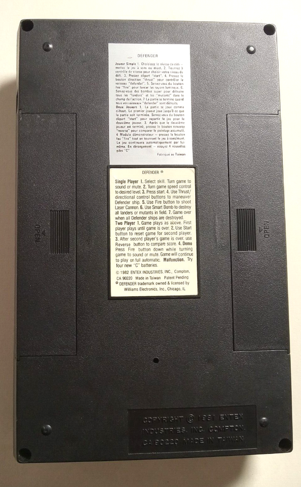 Entex Arcade Defender Electronic Handheld Game, 1982 | eBay