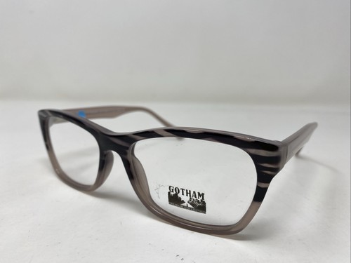 GOTHAM STYLE #238 BLACK STRIPE/GREY 54-17-145 Full Rim Eyeglasses Frame ...