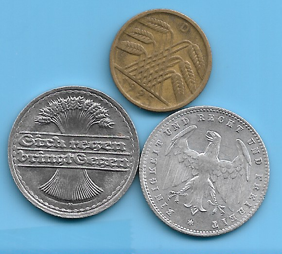 Germany Deutsches Reichspfennig Mark 1920 1923 1924 Coin Lot #50 | eBay
