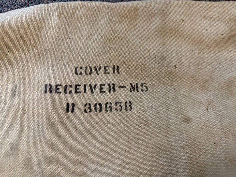 ORIGINAL WWII US ARMY M5 HALFTRACK BROWNING m1919 m1919a4 CANVAS COVER ...