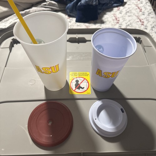 Starbucks ASU Arizona State Reusable 16oz Hot & 24 oz Cold Cup Campus ...