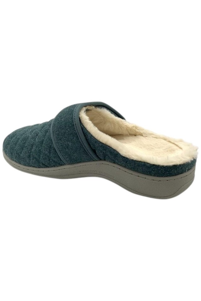 Vionic Women's Quilted Adjustable Strap Slippers Carlin Mineral | eBay