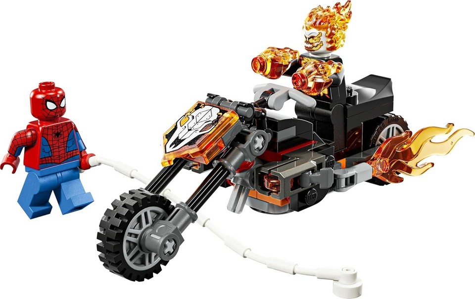 LEGO Marvel Spider-Man vs. Ghost Rider Motorcycle - Superhero Toy w/a ...
